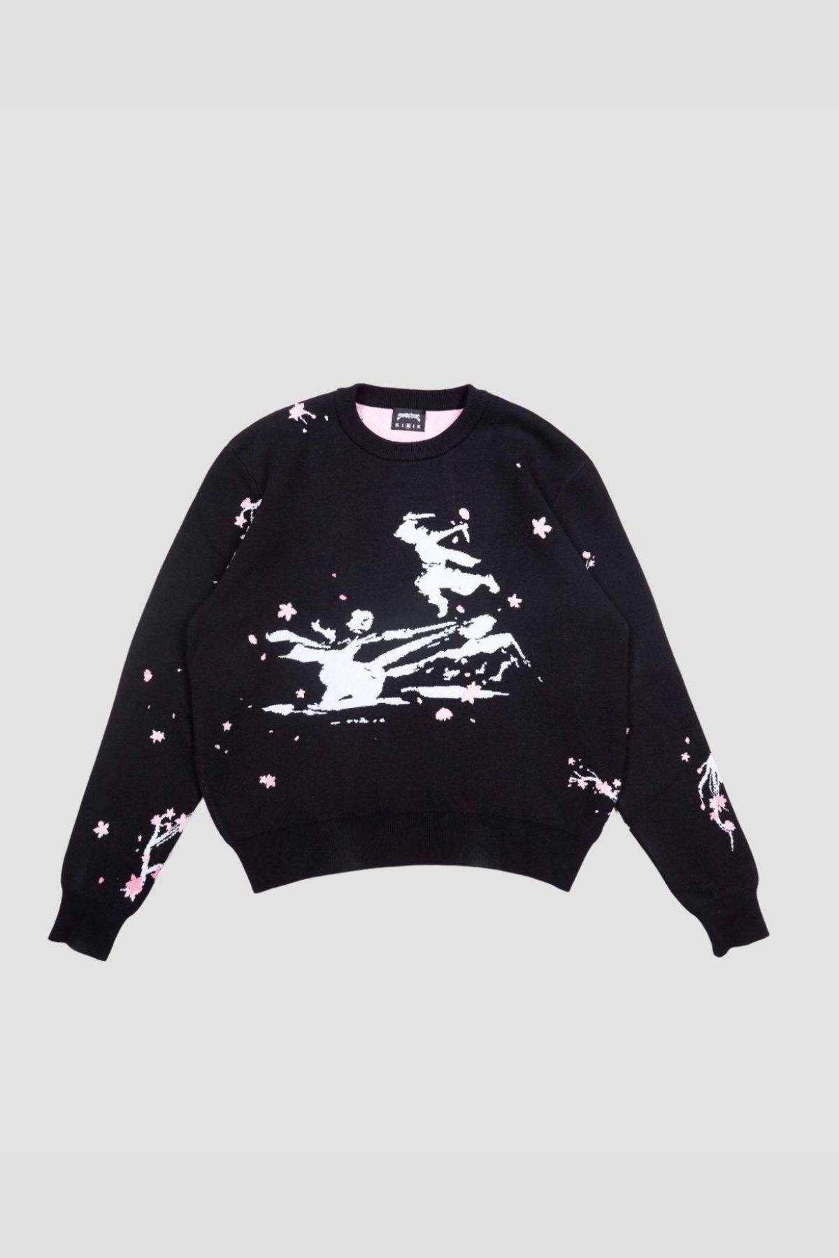 Sakura Black Knit Sweater – Unpractical